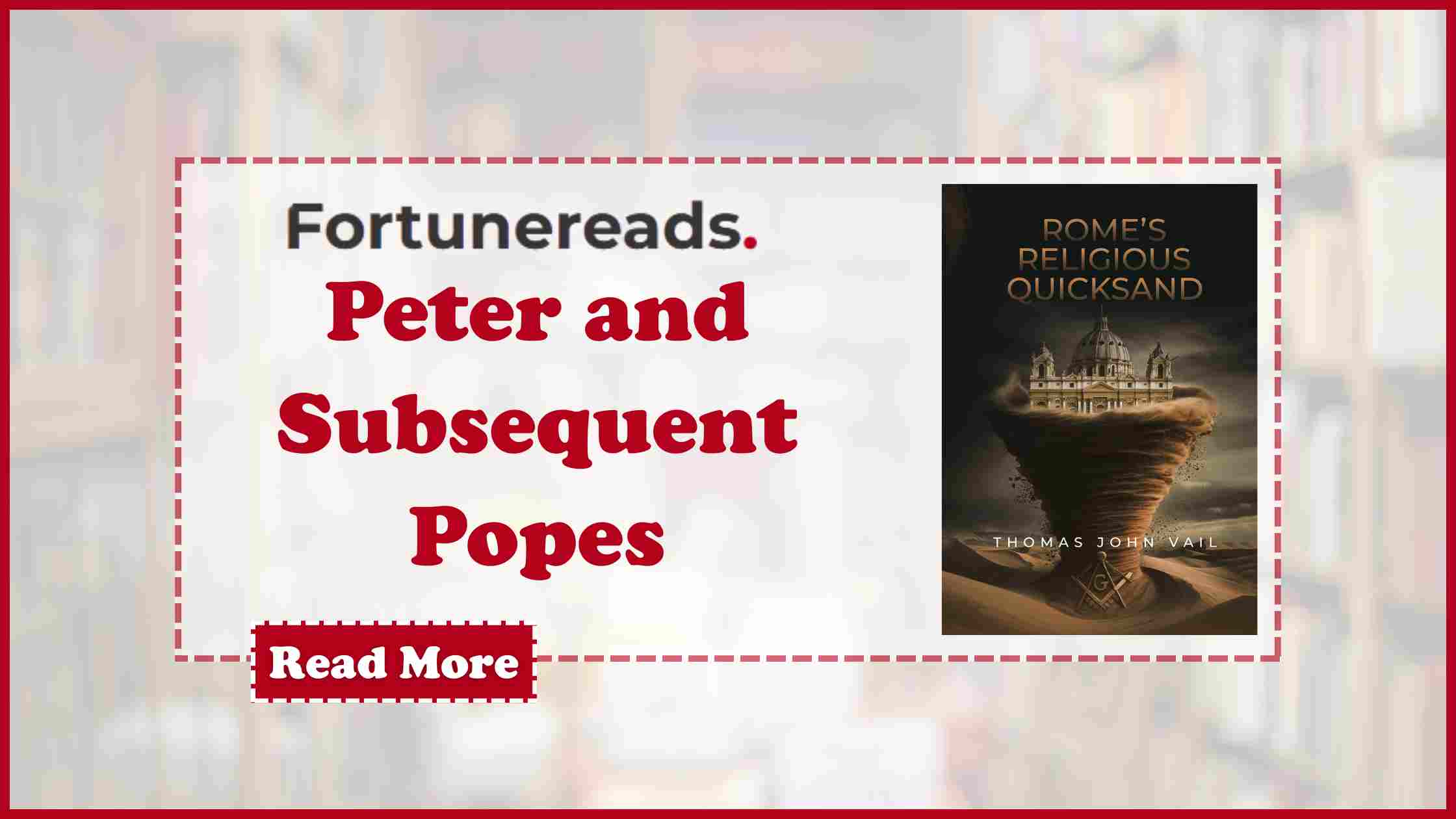 Peter and Subsequent Popes - Fortune Reads
