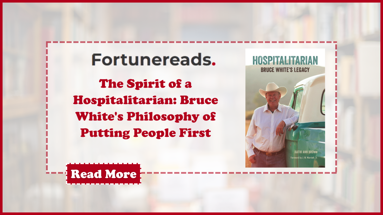 The Spirit of a Hospitalitarian: Bruce White's Philosophy of Putting ...