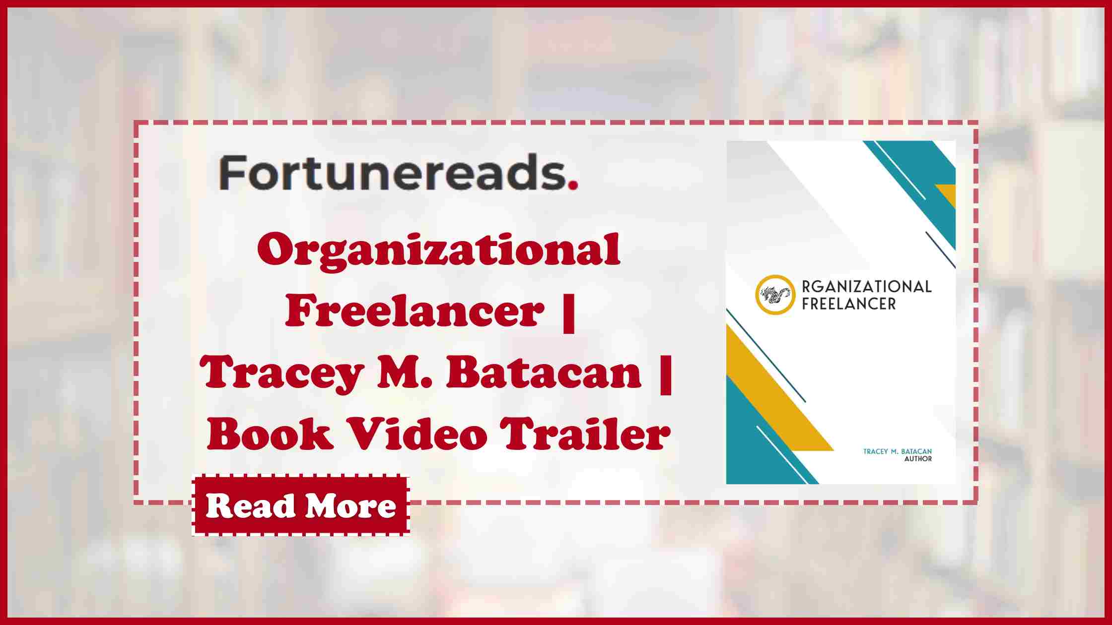 Organizational Freelancer | Tracey M. Batacan | Book Video Trailer ...